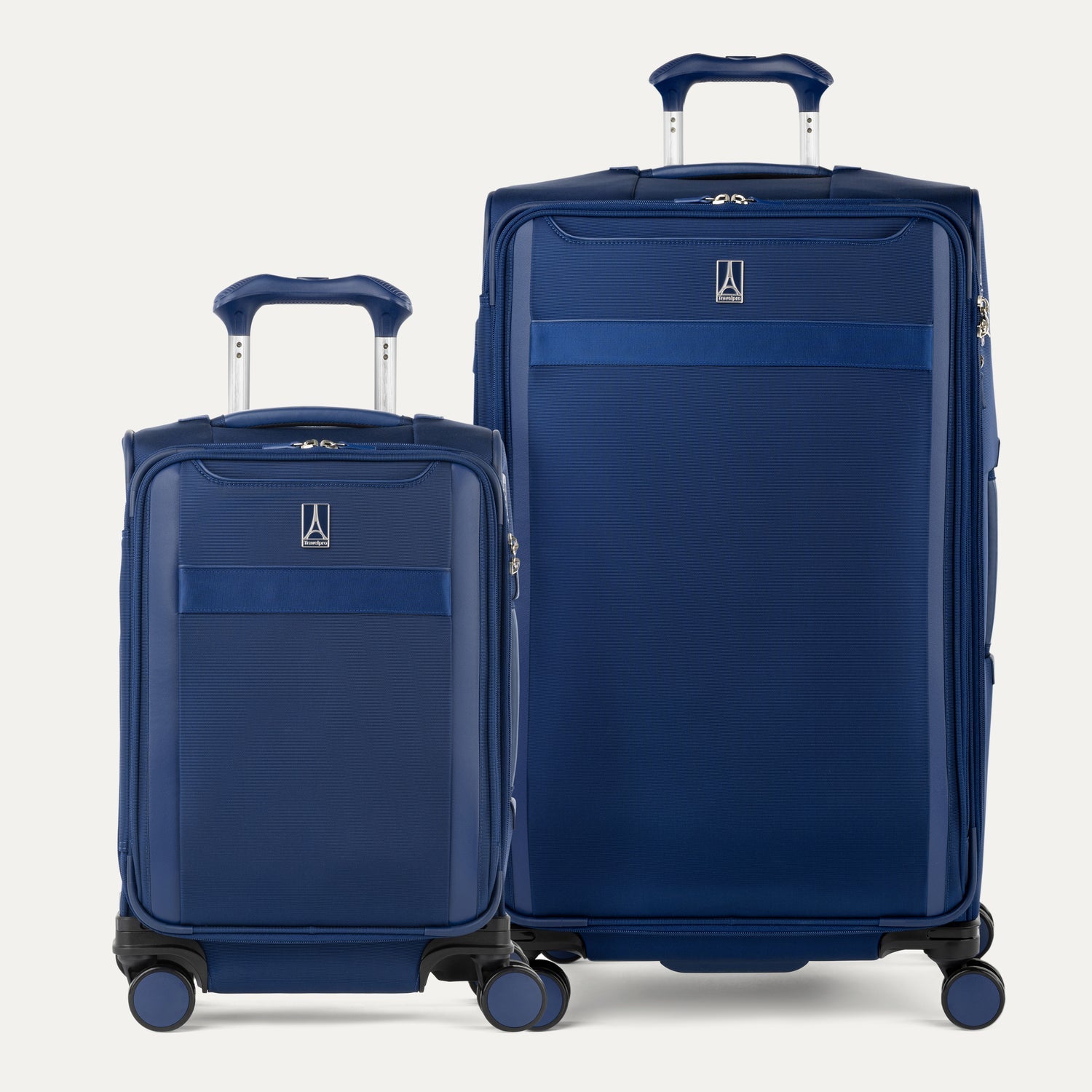 International Travel Luggage Set - Navy Carry On & Large Check-In ...